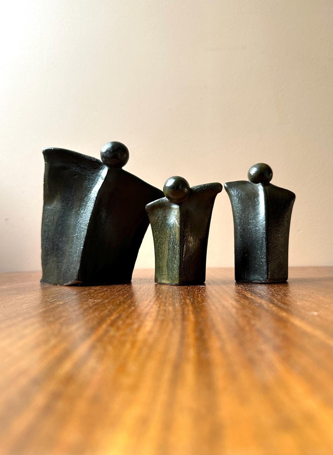 Vintage Spirit People Sculptures by Barbara Hertel / PNW Studio Pottery ...