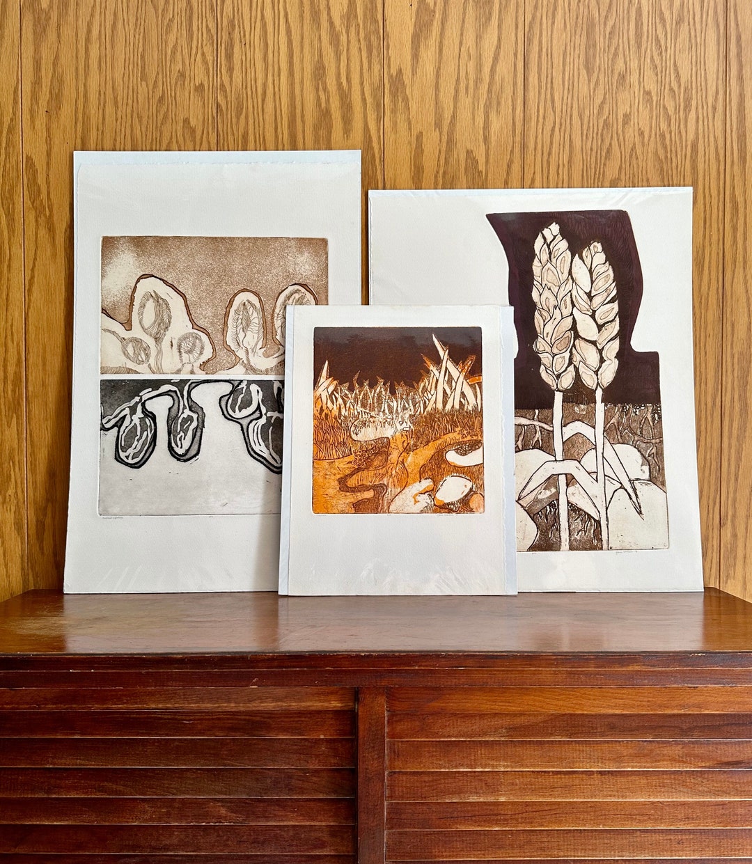 1978 turmoil / Signed Original Intaglio Print by Oregon Artist Gloria ...