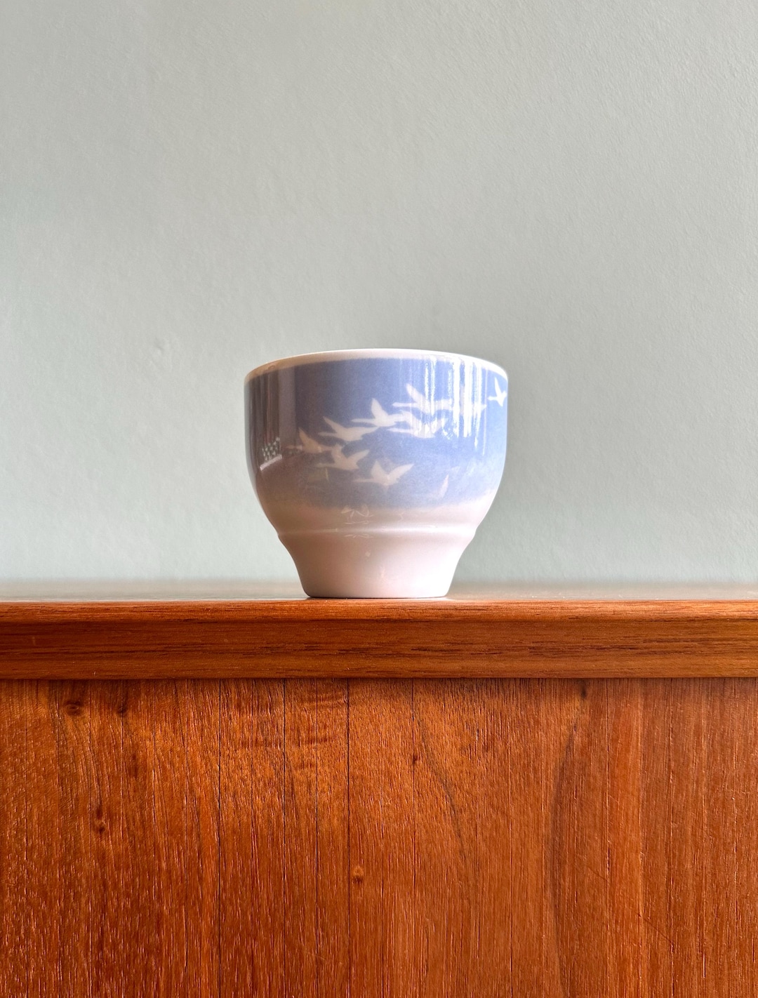 Vintage Danish Porcelain Tea Light Candleholder / Swan Pattern Svane ...