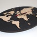 Wood World Map Clock Small Christmas Gift for Couple Birthday - Etsy