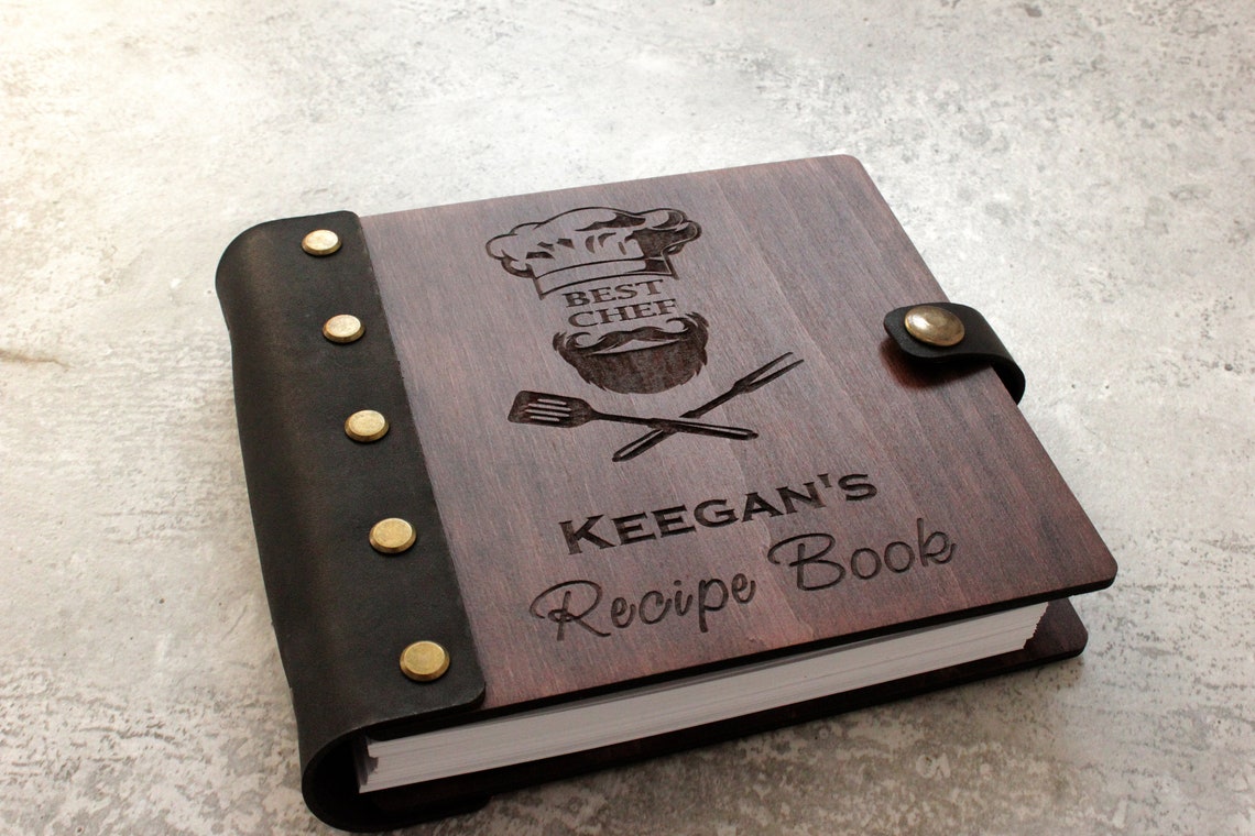 Blank Recipe Book Custom Cook Book Personalized Fathers Day - Etsy