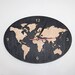 Wood World Map Clock Small Christmas Gift for Couple Birthday - Etsy
