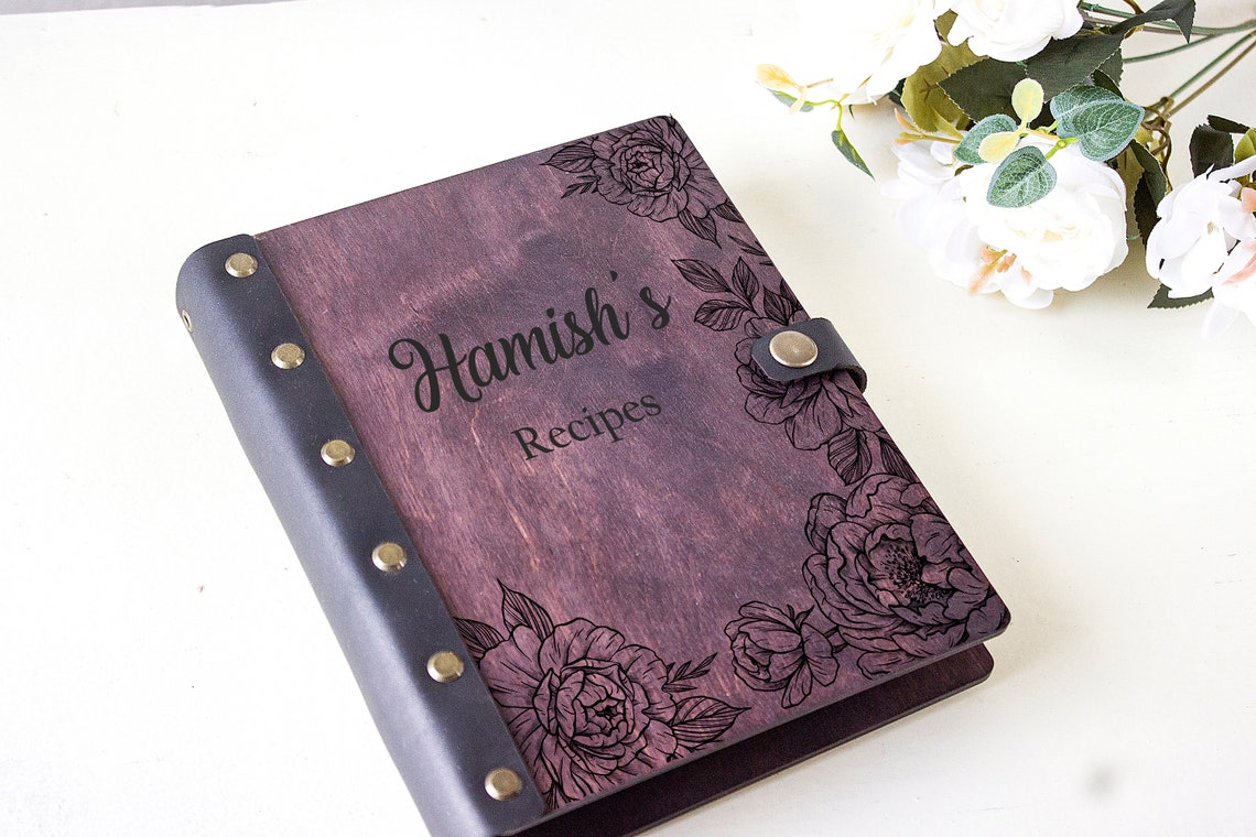 Blank Recipe Book Custom Cook Book Personalized Fathers Day - Etsy