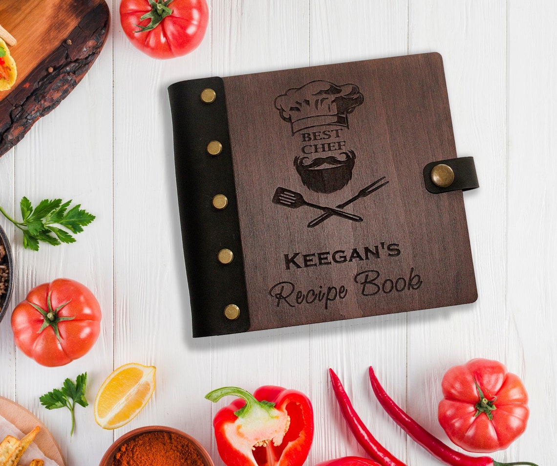 Blank Recipe Book Custom Cook Book Personalized Fathers Day - Etsy