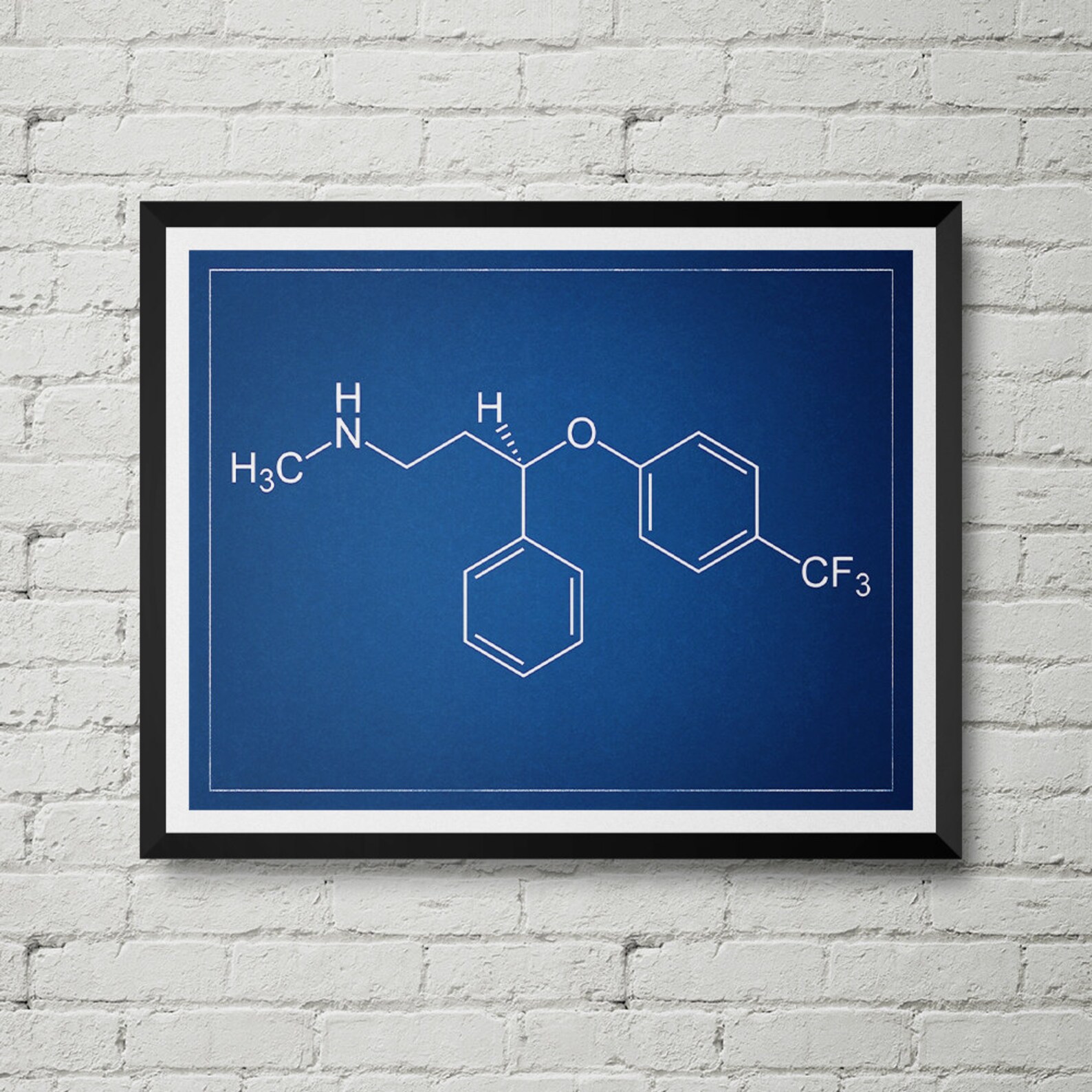 Prozac Molecule Print Fluoxetine Anti-depressant - Etsy
