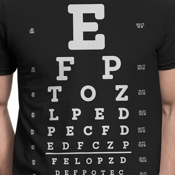 Eye Chart Shirt - Etsy