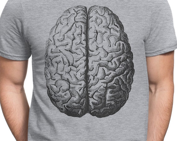 Human Brain T-shirt S-XXL Vintage Anatomy Engraving Medicine | Etsy