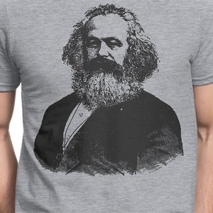 Karl Marx T-shirt S-XXL Economics, Philosophy, Das Kapital, Capitalism ...