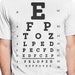 Eye Test Chart Men/women T-shirt S-XXL, Funny, Optometrist, Glasses ...