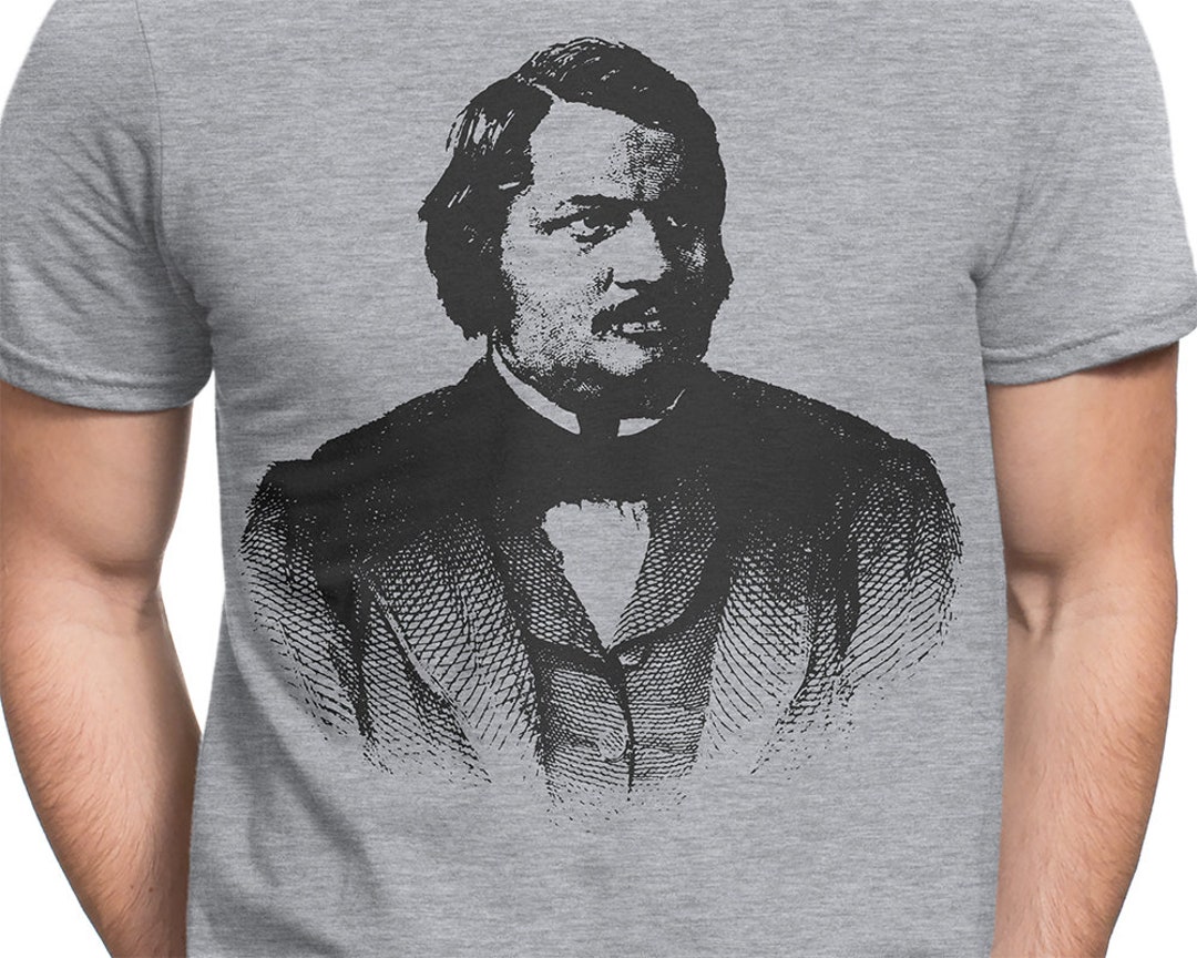 Honore De Balzac T-shirt S-XXL French, Rabelais, Voltaire, Satire ...