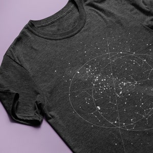 Night Sky Men/women T-shirt S-XXL Astronomy, Stars, Constellations ...