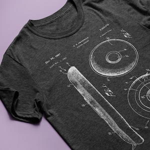Frisbee Patent T-shirt S-XXL Men/women, Game, Fun, Toy, Ultimate ...