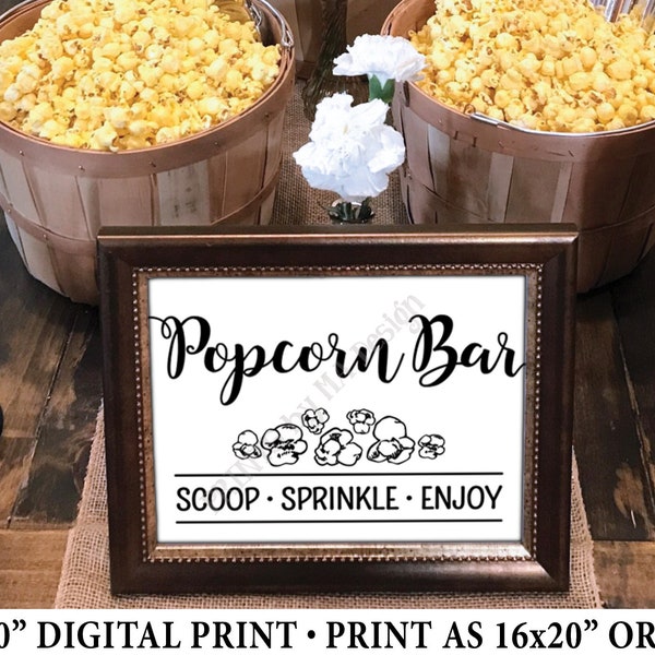 Popcorn Sign - Etsy