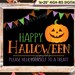 Happy Halloween Sign, Please Help Yourself to a Treat, Halloween ...