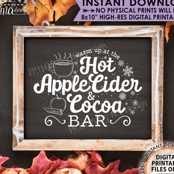 Hot Apple Cider Bar Sign - Etsy