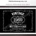 1969 Birthday Sign, Vintage Better With Age Poster, Whiskey Theme Black ...