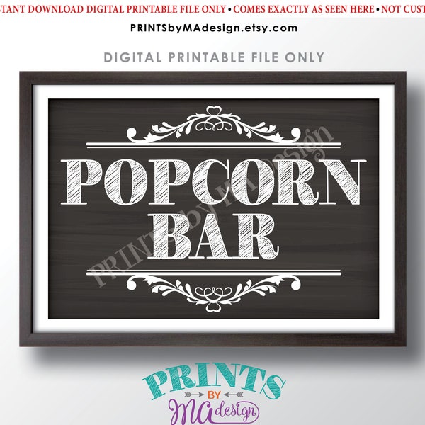 Popcorn Sign - Etsy