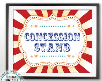 Concession Stand Sign - Etsy UK