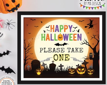 Take One Candy Sign - Etsy