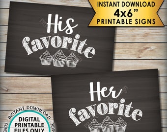 Cupcake flavor signs | Etsy