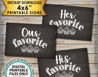 Cupcake flavor signs | Etsy