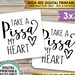Pizza Labels, Take a Pizza My Heart Valentine's Day Pizza Box Labels ...