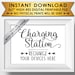 Charging Station Sign, Recharge Your Devices Here, Wedding Charge Bar ...