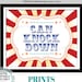 Can Knock Down Game Sign, Carnival Games, Circus Party Activities ...