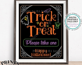 Halloween candy sign | Etsy