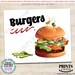 Burgers Sign Barbeque Cook Out School Sports Concession - Etsy