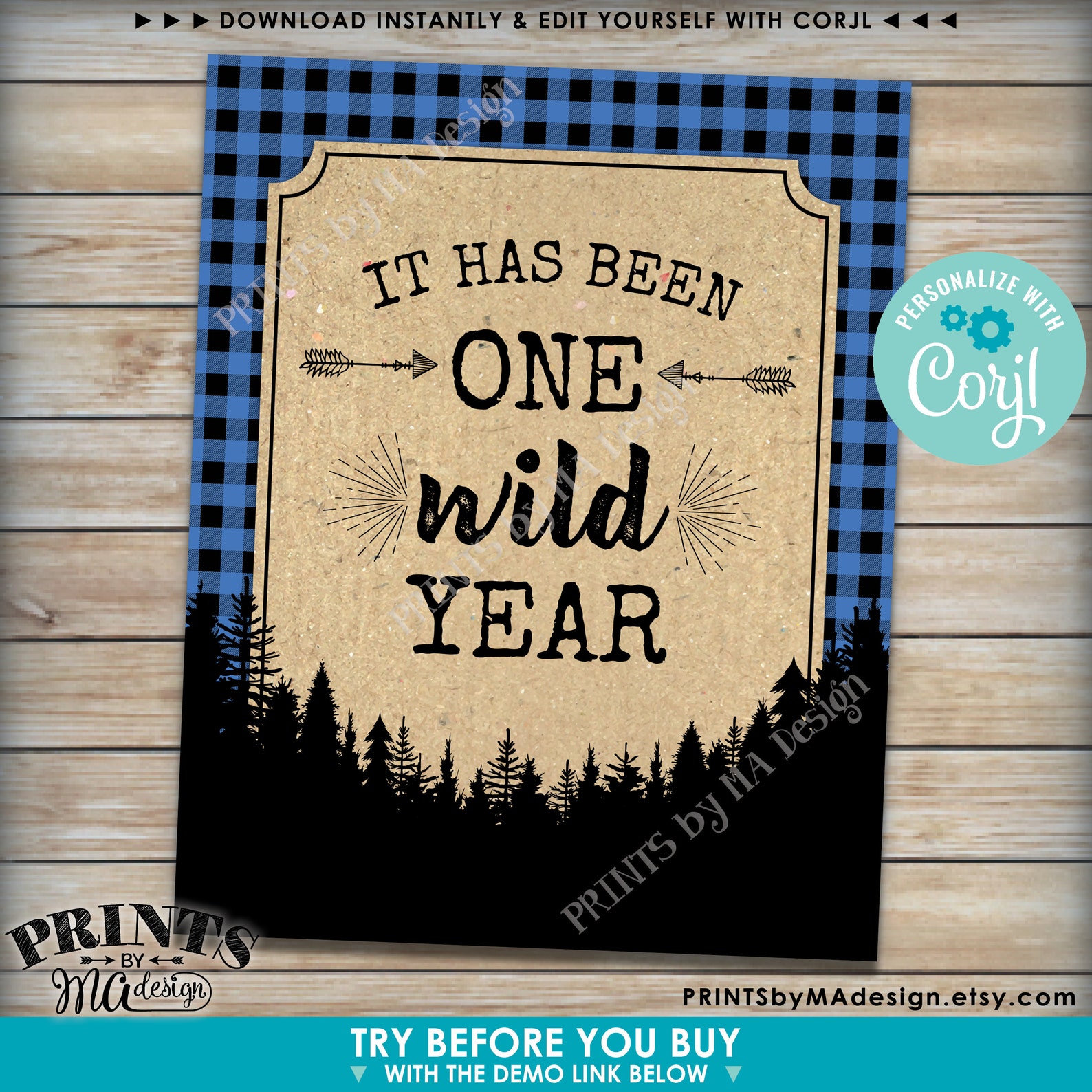 It Has Been One Wild Year Lumberjack First Birthday Party Decor ...