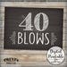 40th Birthday Signs, 40 Sucks 40 Blows 40 Can Kiss It, Candy Bar ...