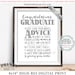 Graduation Advice Sign Congratulations Graduate Sign Grad | Etsy