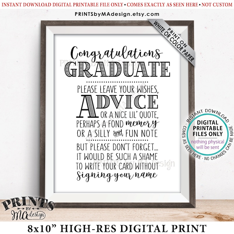Graduate Signs - Etsy