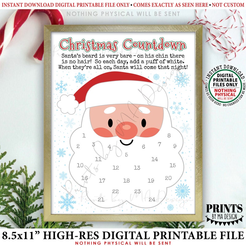 Christmas Countdown - Etsy