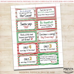 Printable Elf Signs, 50 Elf Activity Notes, Ready to Print Small Note ...