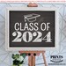 Class of 2024 Sign, 2024 Graduation Party Sign, 2024 High School Grad ...