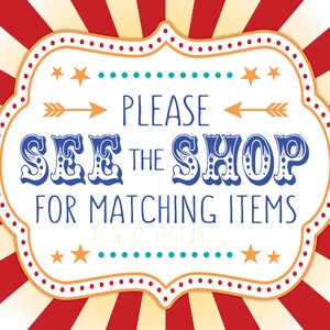 Carnival Prizes Sign, Carnival Party, Circus Games, Circus Birthday ...