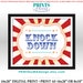 Carnival Knock Down Game Sign, Carnival Games, Circus Party Activities ...