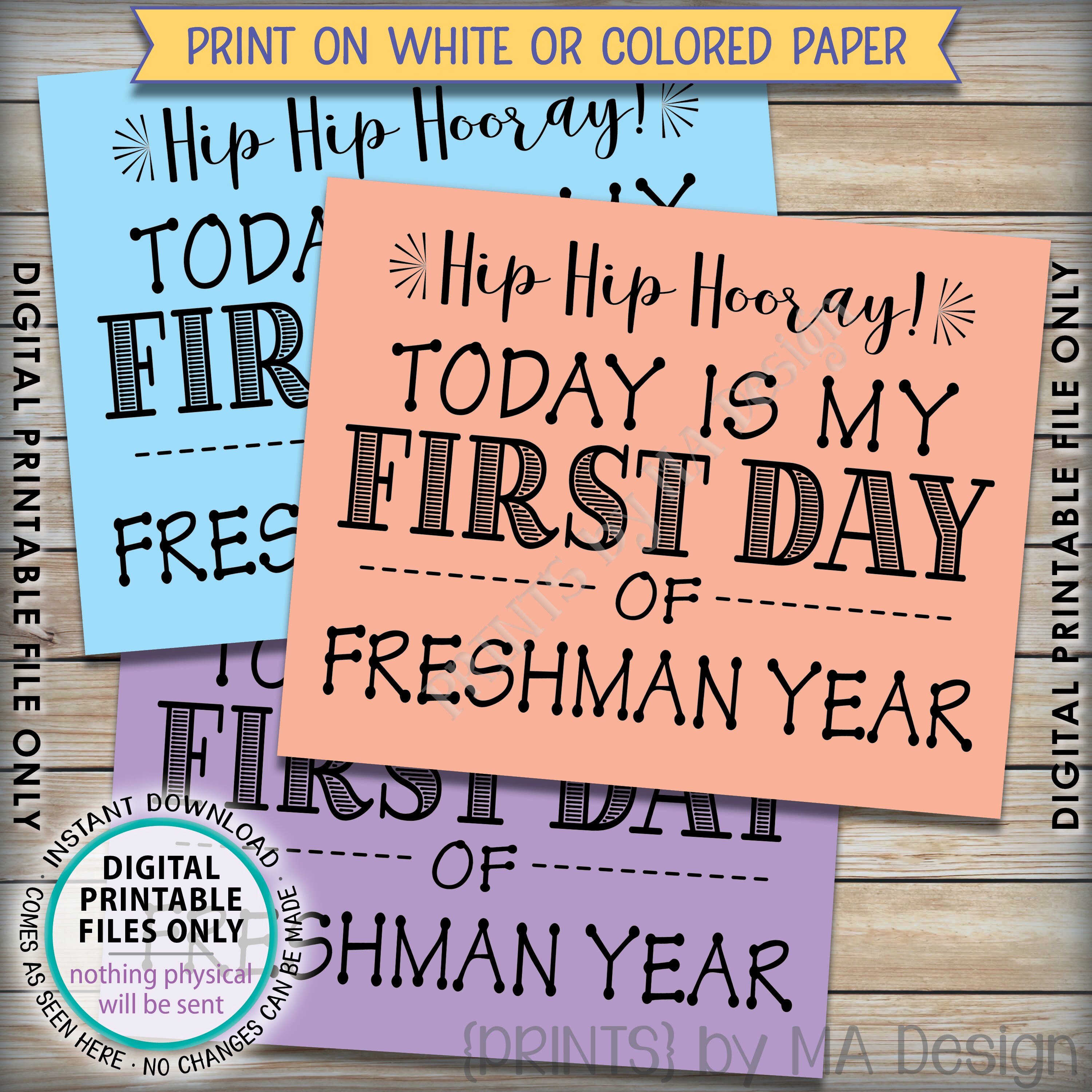 SALE First Day Of School Sign First Day Of Freshman Year Sign Back SALE First Day Of School Sign First Day Of Freshman Year Sign Back