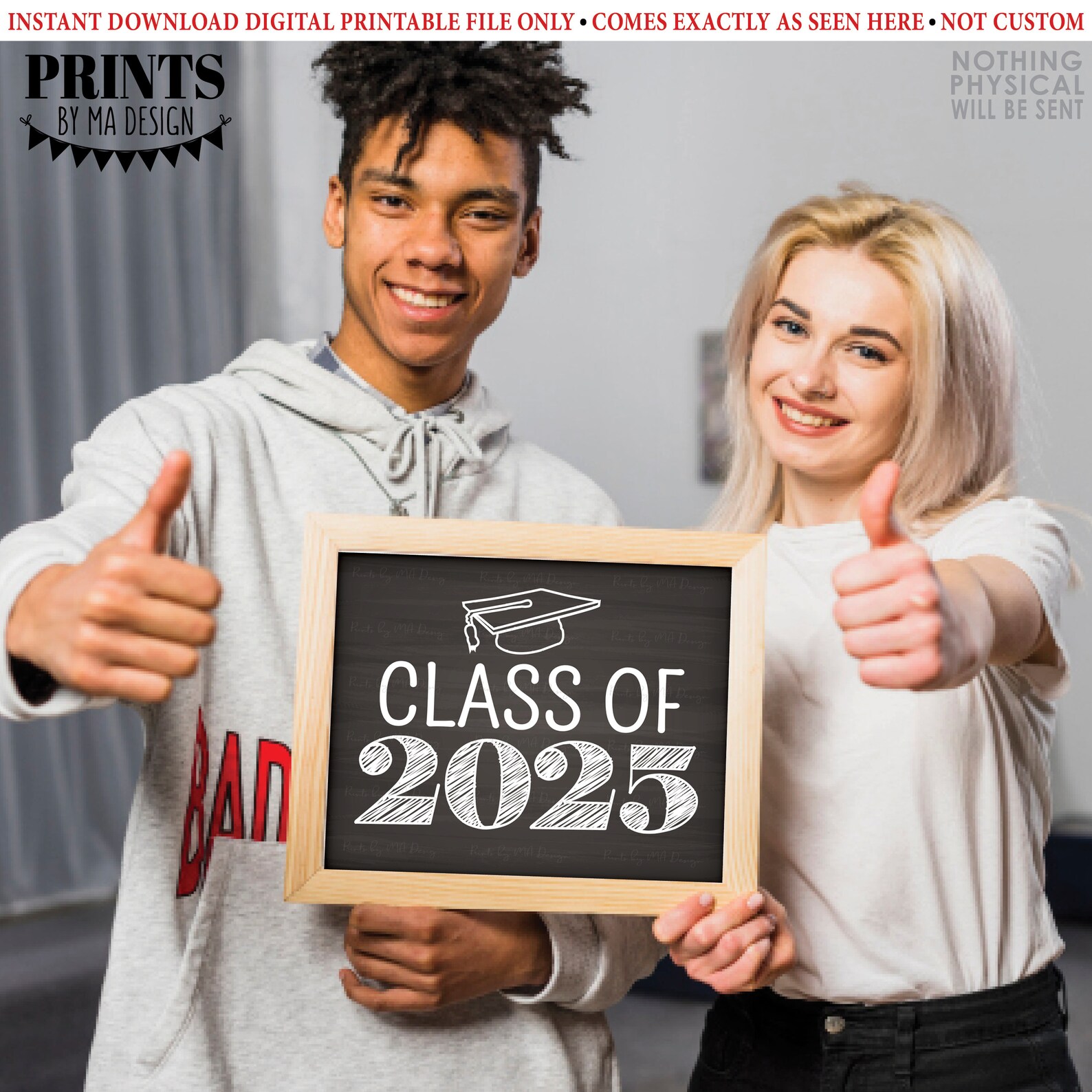Class of 2025 Sign, 2025 Graduation Party Sign, 2025 High School Grad ...