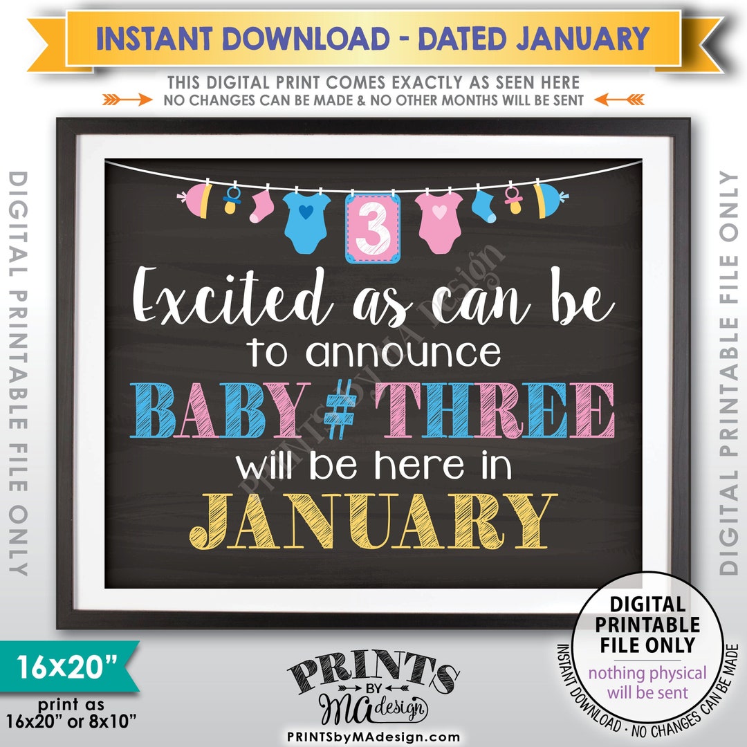 Baby Number 3 Pregnancy Announcement 3rd Baby Due, Expecting Third ...