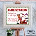 Elfie Station, Christmas Selfie Station Sign, Strike a Pose, Post Your ...
