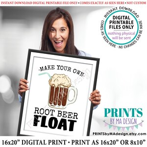 Root Beer Sign, Make Your Own Float, Build an Ice Cream Float, Ice ...