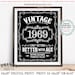 1969 Birthday Sign Vintage Birthday Poster Whiskey Theme - Etsy