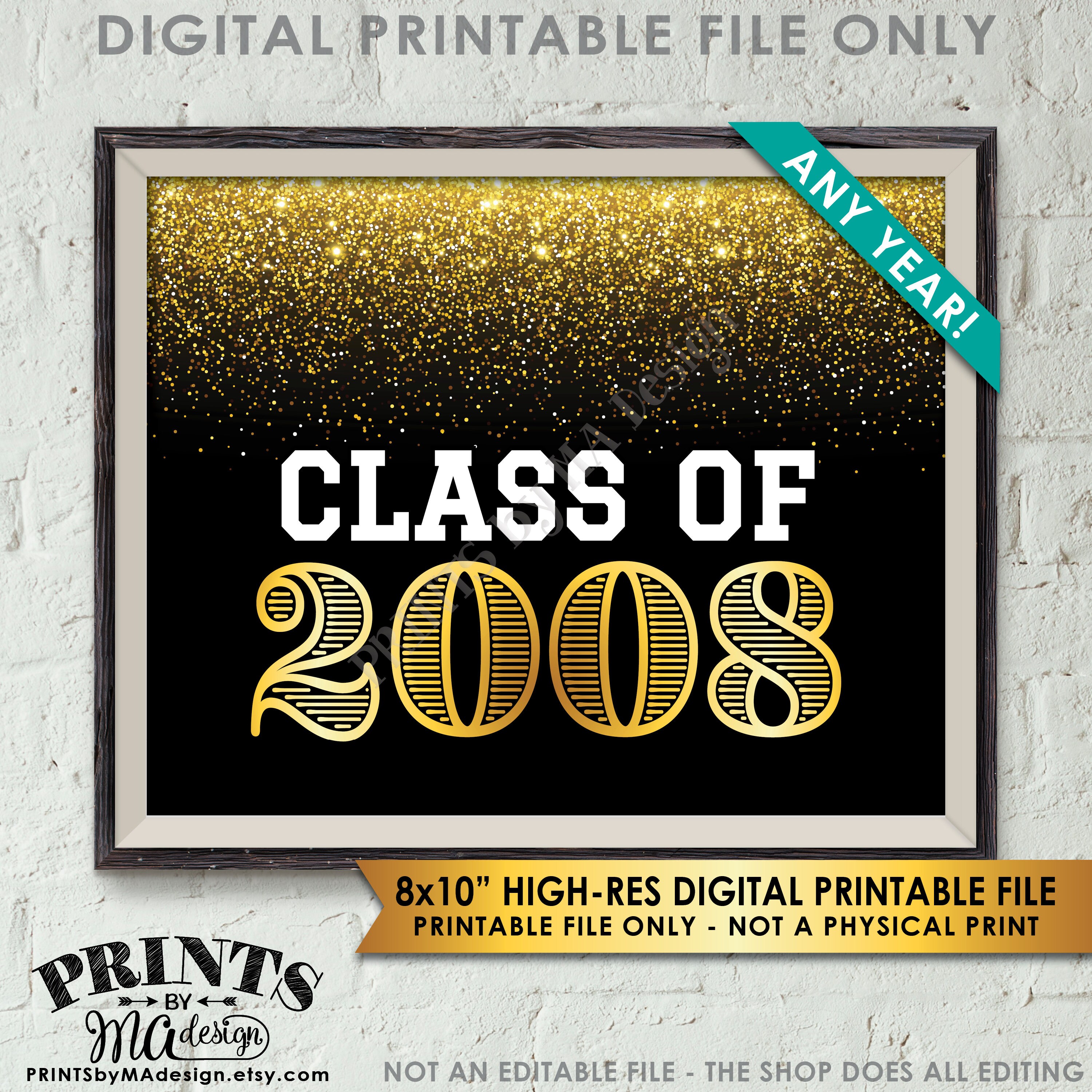 Class Of Sign, Graduation Party, High School Reunion Sign, College ...