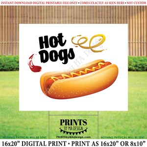 Burgers and Hot Dogs Signs, Barbeque Cook Out, School Concession Stand ...