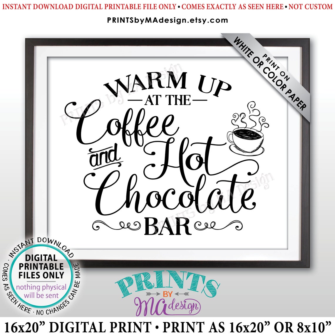 Coffee and Hot Chocolate Sign, Warm up at the Coffee and Hot Chocolate ...