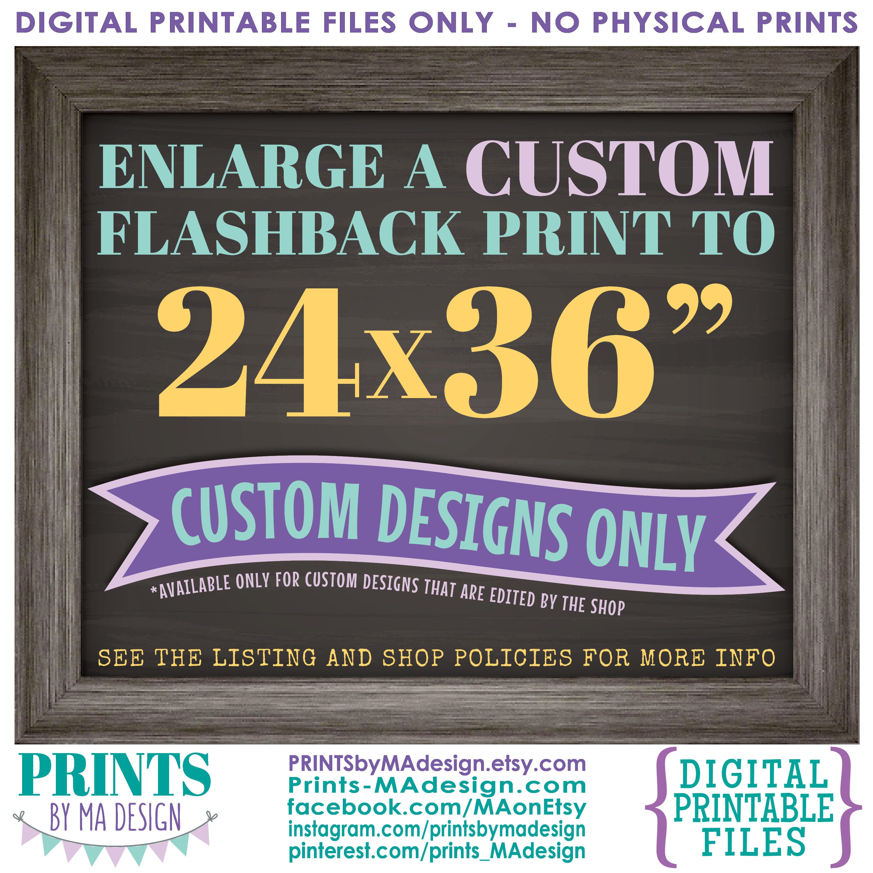 Enlarge a CUSTOM FLASHBACK poster in my shop to 24x36, >>>Read the Item ...