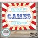 Carnival Games Sign, Step Right Up, Birthday Party Activities, Festival ...